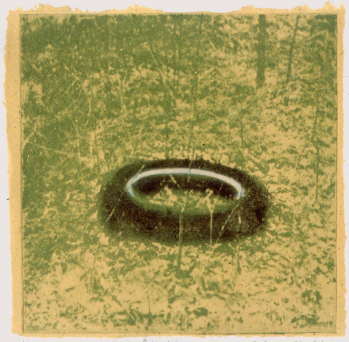 Retired Tire original etching on handmade paper