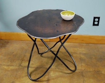 Spiral Coffee Table of Steel by deliafurniture on Etsy