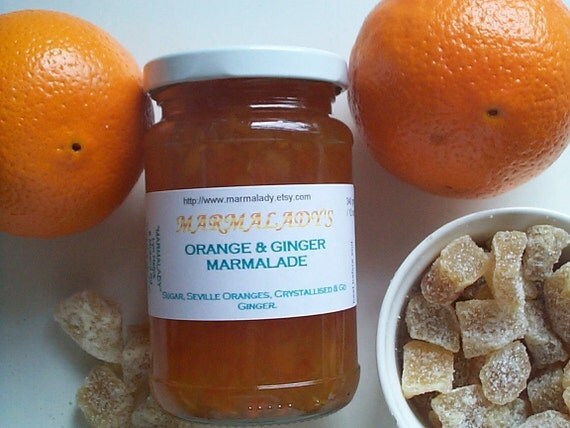 Orange and Ginger Marmalade GINGERSNAP Seville oranges and