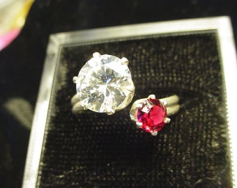 Fake ruby ring | Etsy