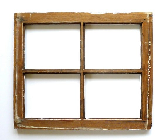 Four Pane Wood Window Frame