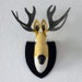 LAST ONE Yellow Deer Head Hand Painted by CartBeforeTheHorse