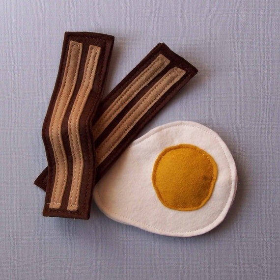 Felt Food Bacon and Eggs