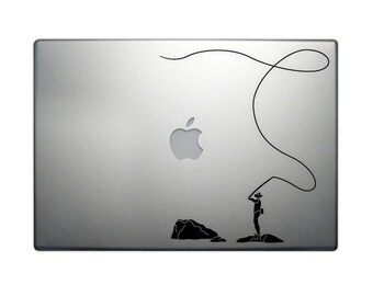 Fishing rod decal | Etsy