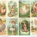 SEASIDE SUMMER Vintage Postcards Instant Download Digital
