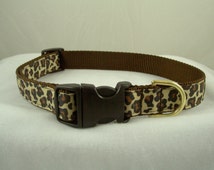 Popular items for leopard dog collar on Etsy