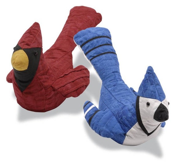 Cardinal and Blue Jay Sewing Pattern PDF by rumpledquiltskins