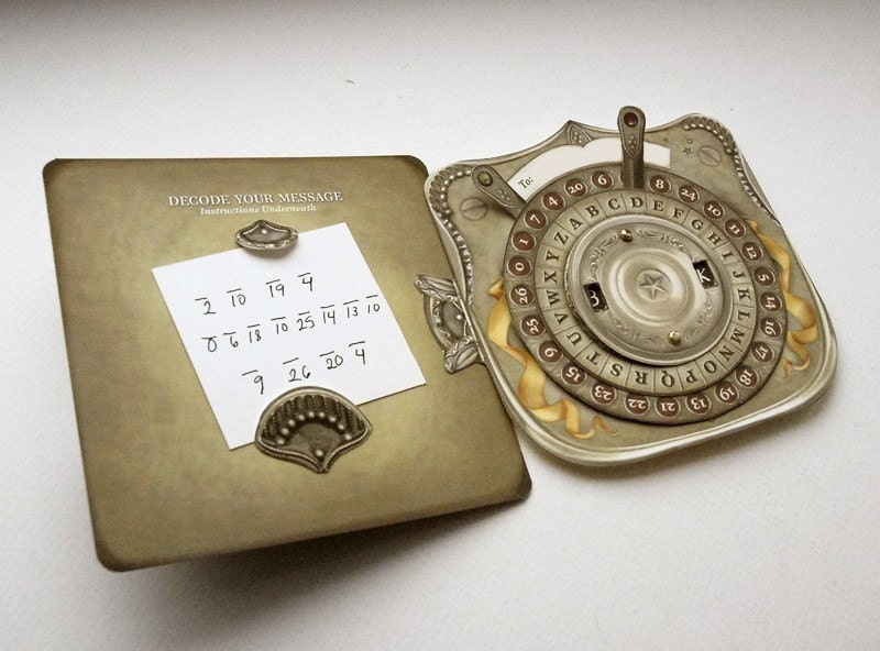Secret Custom Message Decoder Card secret-custom-message-decoder-card