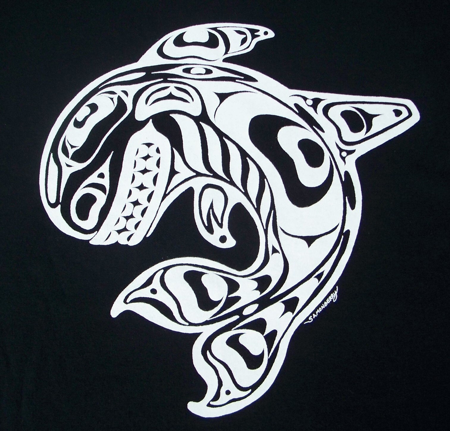 Orca Whale native american art T-SHIRT