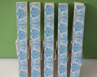 Black White Polka Dot Decorative Clothes Pins by craftslover