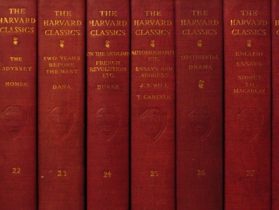 Antique Harvard Classics Books
