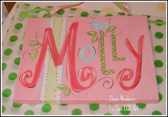 custom wall art name canvas name sign name plaque hand