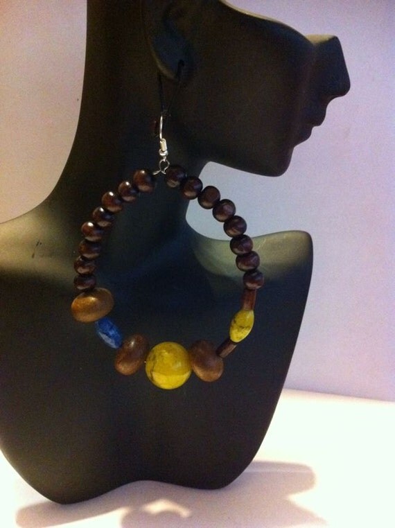 Unique Designs Beaded hoop Earrings.. by UniqueDesignsbyZee Unique Designs Beaded hoop Earrings.. by UniqueDesignsbyZee