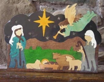 Nativity puzzle | Etsy