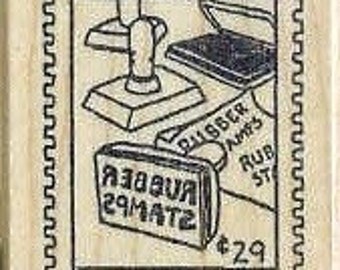 Unique postal rubber stamp related items | Etsy