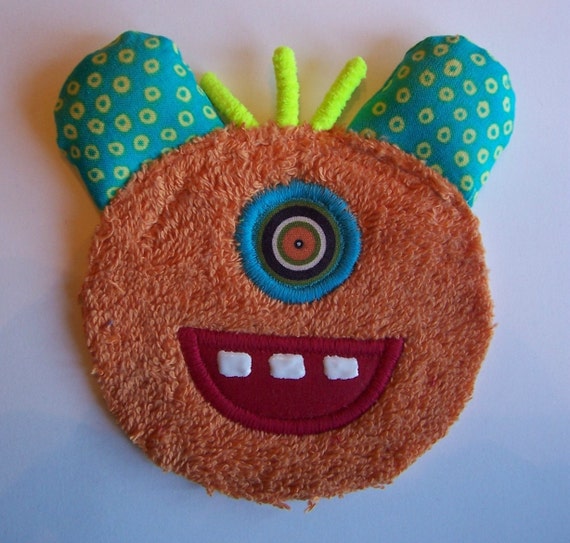 One Eye Orange Monster Patch