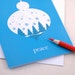 Christmas Cards Peace Holiday Greeting Cards by ohgeezdesign