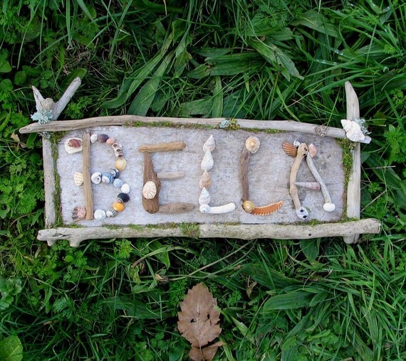 Twig Sign Custom Order name sign baby gift garden sign