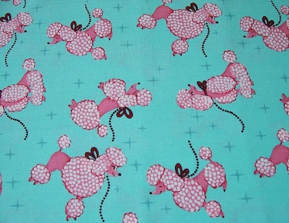 Cute Poodle Fabric by Michael Miller