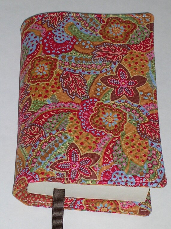 FABRIC MASS MARKET SIZE PAPERBACK BOOK COVER W RIBBON BOOKMARK fabric-mass-market-size-paperback-book-cover-w-ribbon-bookmark