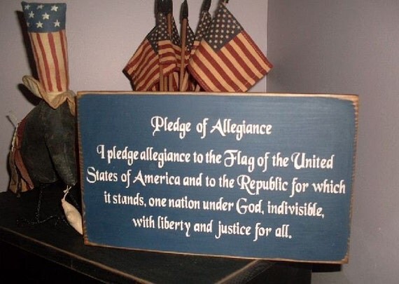 Pledge Of Allegiance Signs