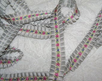 Pleated ribbon trim | Etsy