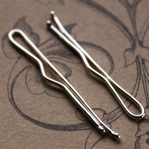 Pair of Sterling Silver Bobby Pins
