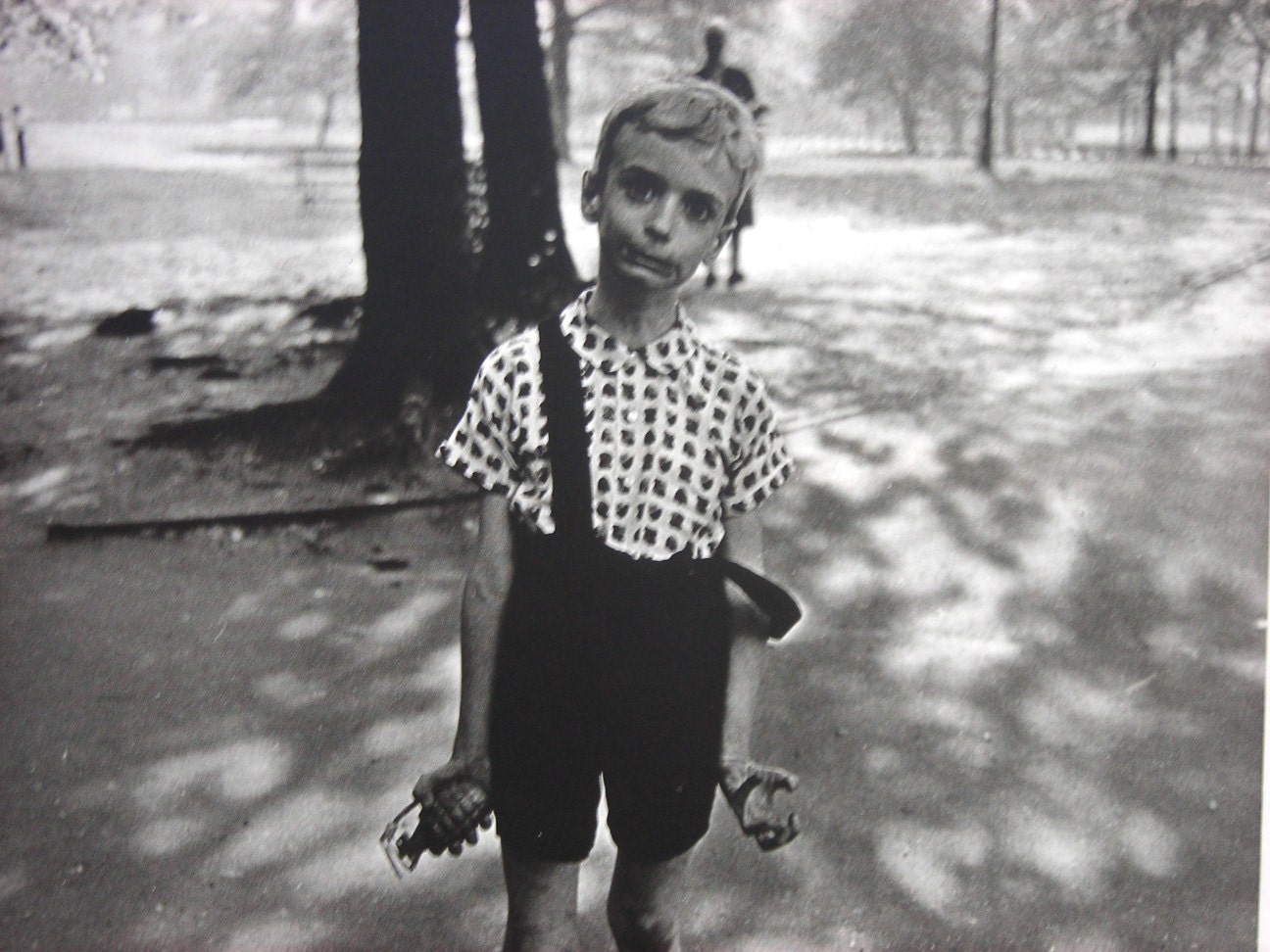 Diane Arbus Ink Print : Boy with Toy Hand Grenade