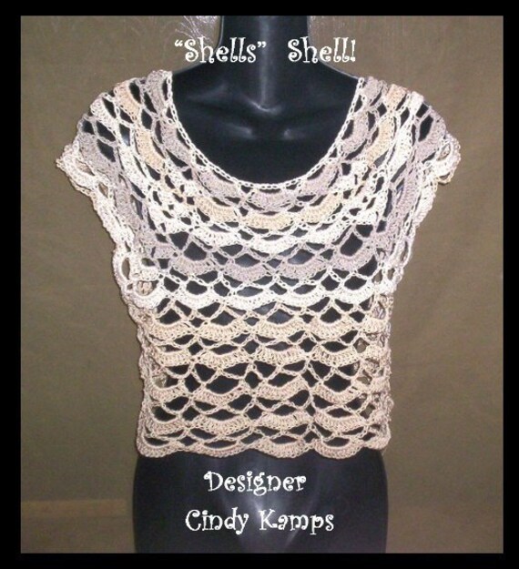 3 in 1 Shell Top Crochet Pattern by crochetbayboutique on Etsy