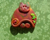 Polymer clay cats and other colourful crafts by Coloraudia on Etsy