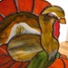 Stained Glass Turkey Thanksgiving Decoration Turkey Suncatcher