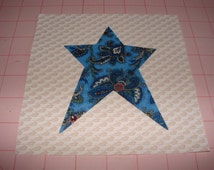 Popular items for blue star quilt on Etsy