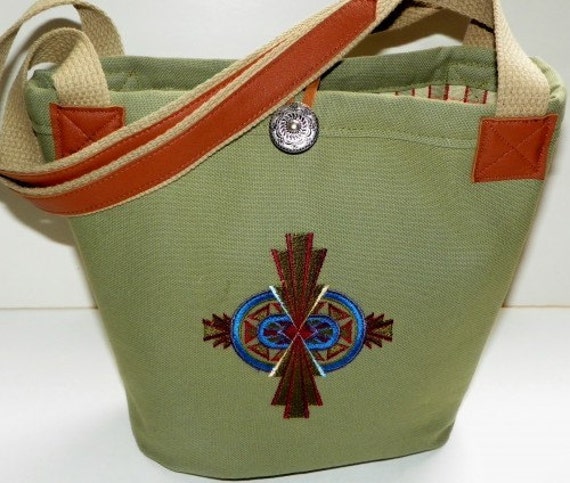 Items similar to The Aztec Bucket Bag on Etsy