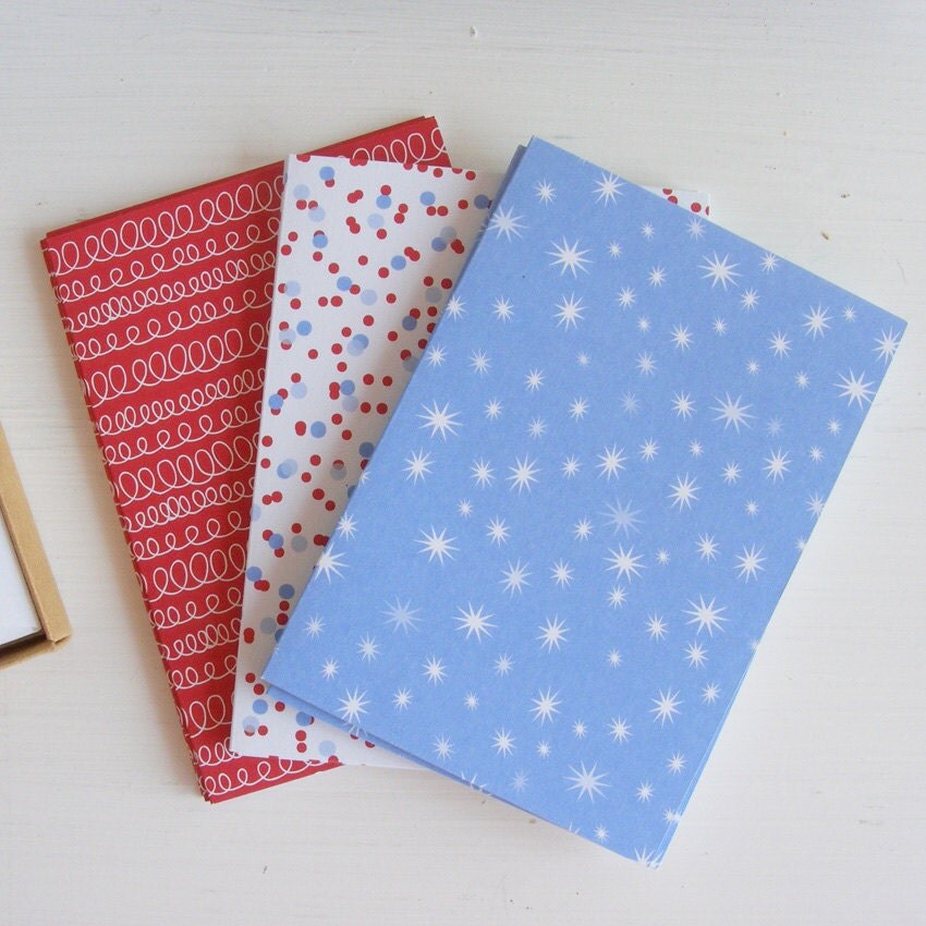 celebrate assorted pattern note card box set in by lettercdesign