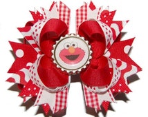 Unique elmo hair bow related items | Etsy