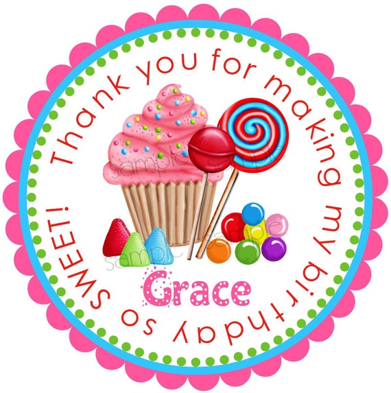 Candyland Stickers candy stickers Oh Sweet by LittlebeaneBoutique