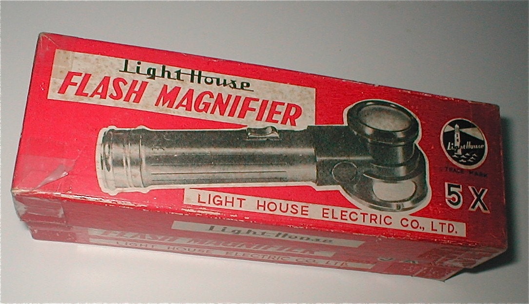 Light House Flash Magnifier Fancy Flashlight with a