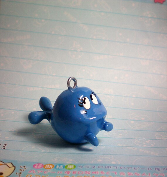 Flapjack Bubbie Whale Polymer Clay Charm RESERVED