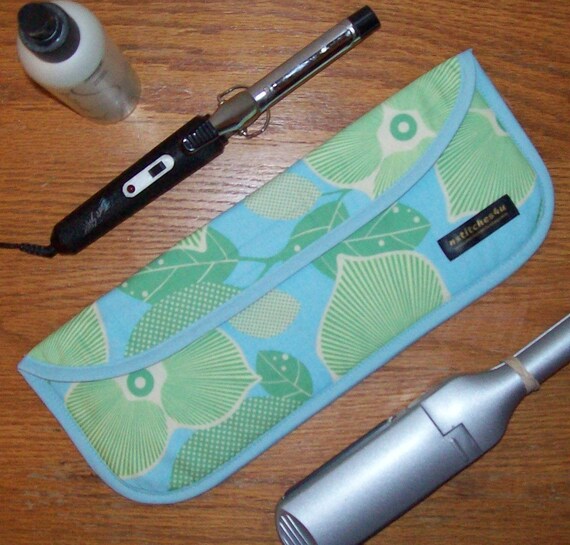 Curling Iron Case / Flat Iron Cover for Travel or by nstitches4u