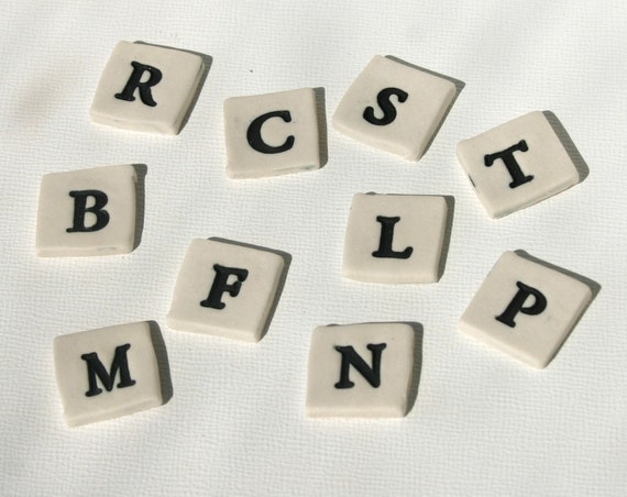 Mosaic Tile Porcelain Ceramic Letters Tango font