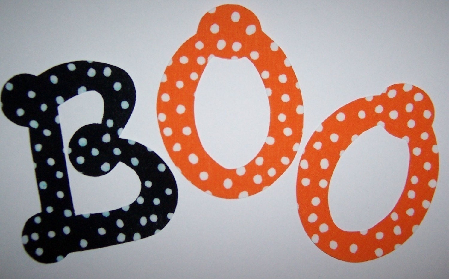 Fabric Applique TEMPLATE ONLY Halloween BOO Letters