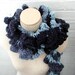 Blue Ruffle Scarf