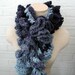 Blue Ruffle Scarf
