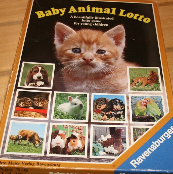 1983 My Baby Animal Lotto game Ravensburger by stockintrade