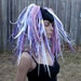 Purple Foam Spikes and Gears CyberLox Crin Hair Falls