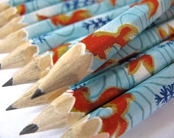 Popular items for paper wrapped pencil on Etsy