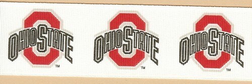 Ohio State Logo Grosgrain Ribbon by CurlyGirlBowTique on Etsy