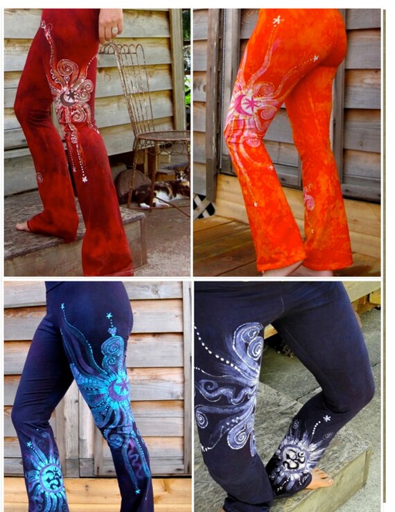 Items similar to Wholesale Lot for Handmade Batik Yoga Pants on Etsy