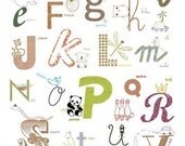 Items similar to French ABC - digital art Print on Etsy