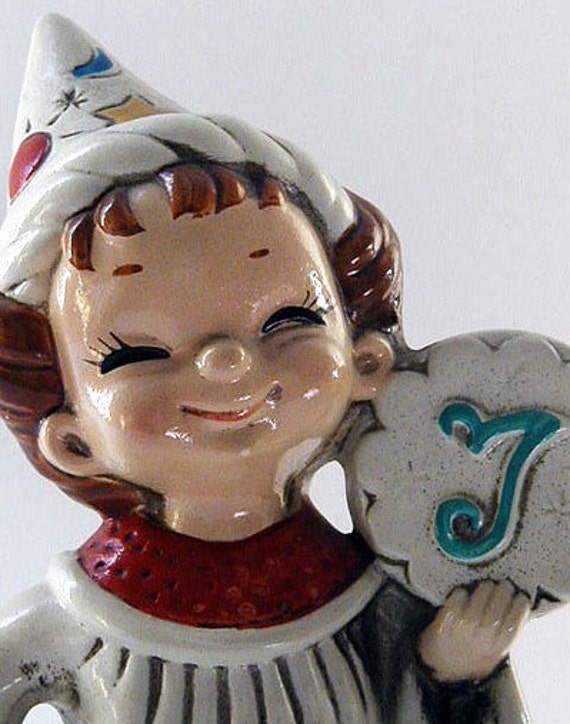 Items similar to Vintage Capricorn Wizard Figurine by Josef Originals ...